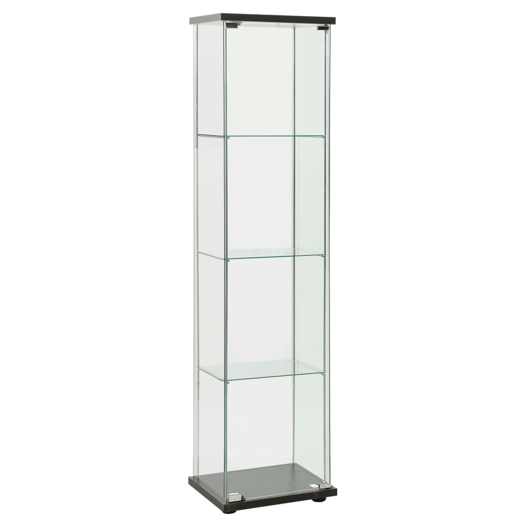 Ebern Designs Storage Cabinet Tempered Glass Side Display Cabinet Multi ...