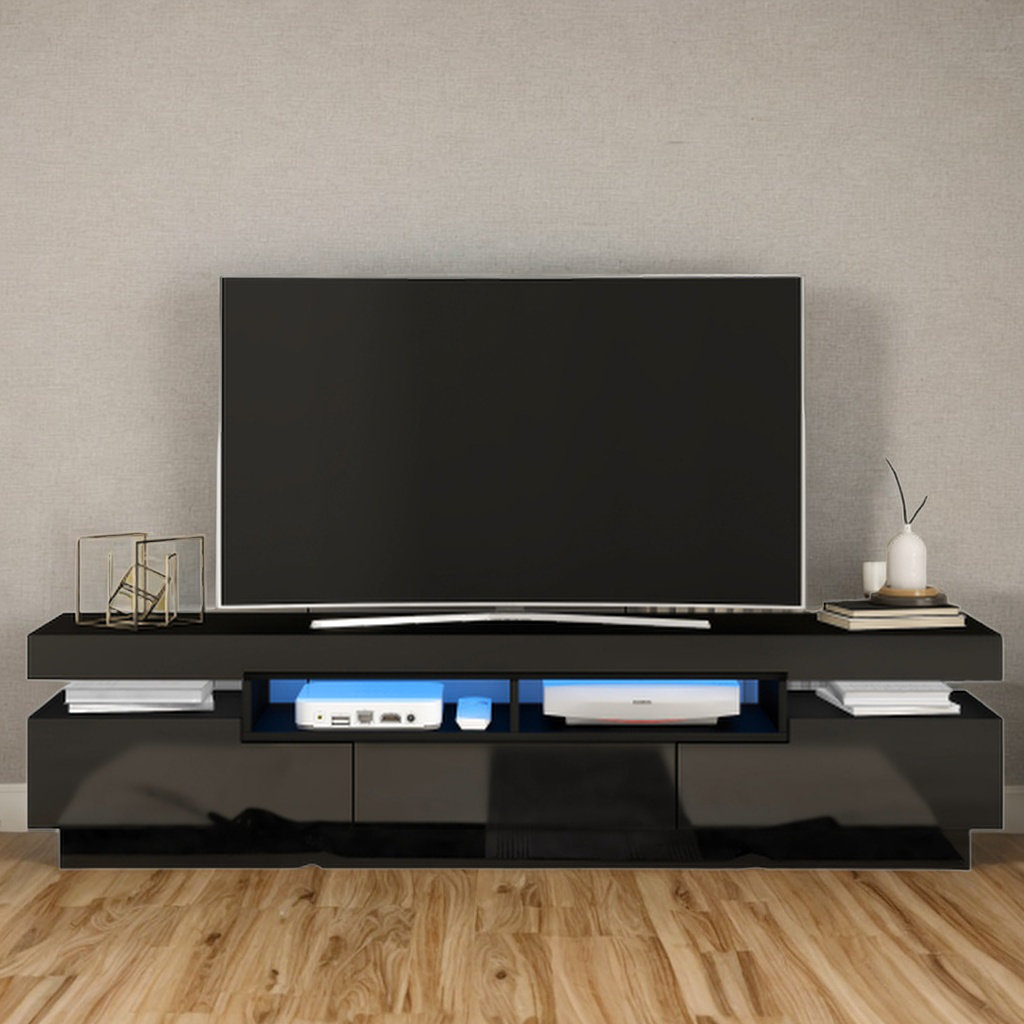 Wrought Studio™ Chinere Tv Stand For Tvs Up To 75"With Led Rgb Lights ...