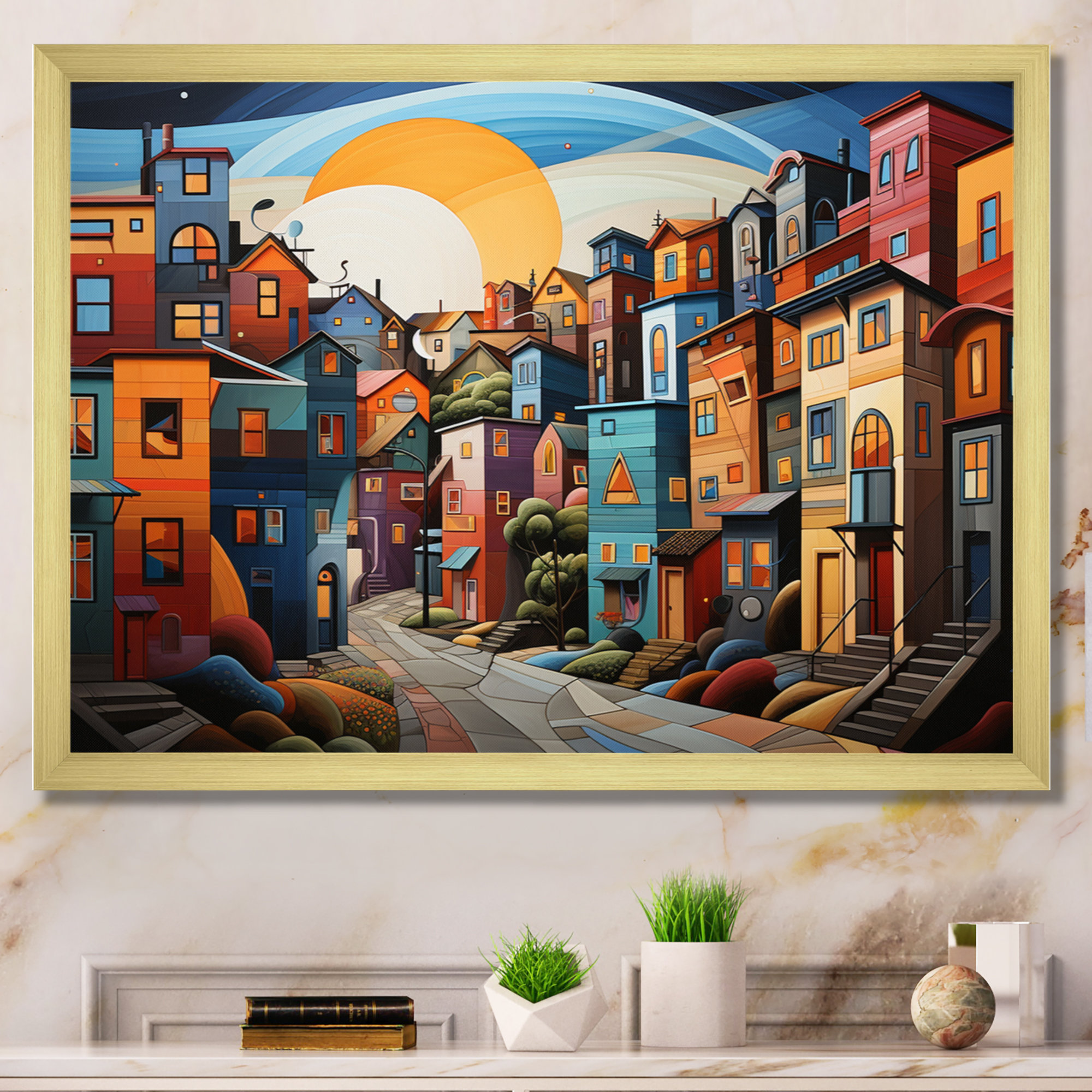 Red Barrel Studio® Cityscape Pop City Landscape - Architecture Wall ...