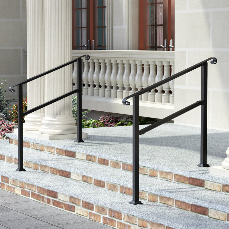 Metaoutdoors Stair Railing Kit Handrail Flexible Outdoor Deck Hand Rail ...