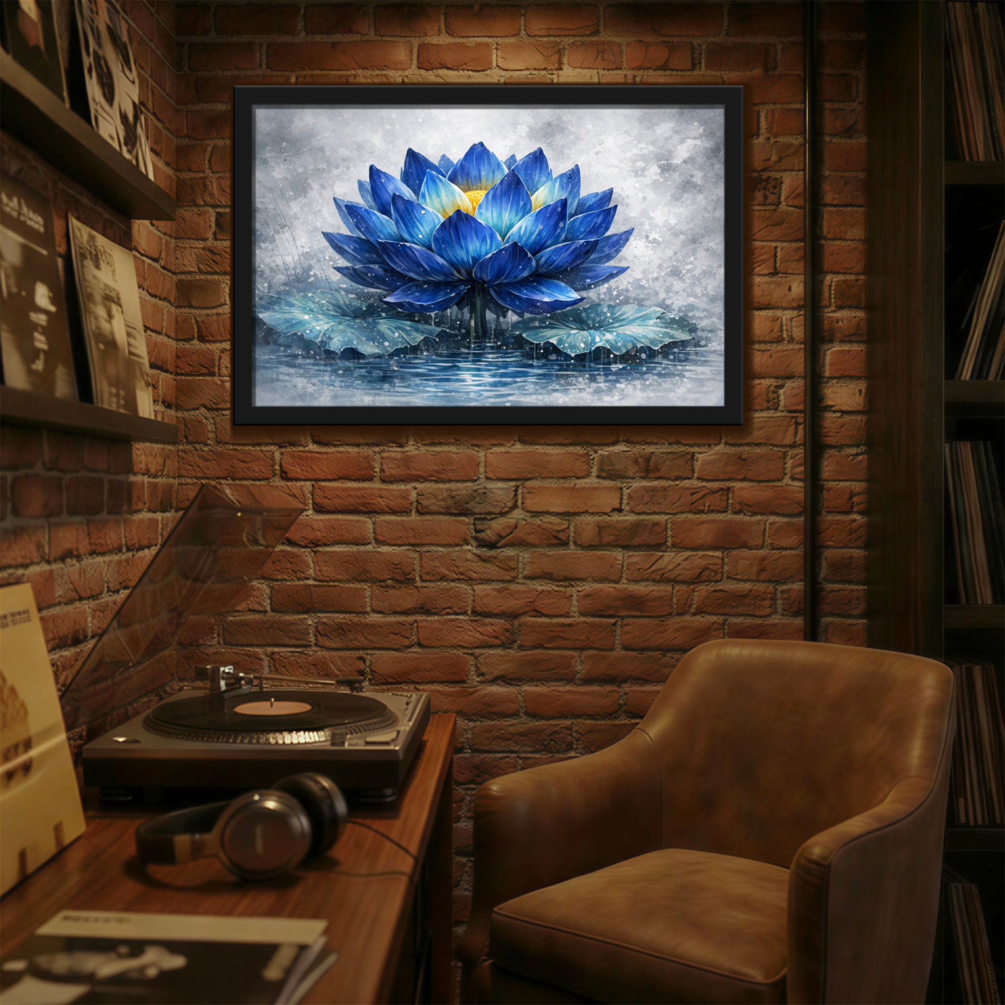 Winston Porter Plants & Flowers Lotus Flower Water Reflection Art | Wayfair