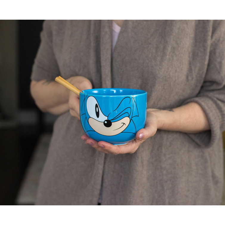 Just Funky Sonic The Hedgehog Japanese Dinnerware Set | 14-Ounce Ramen ...