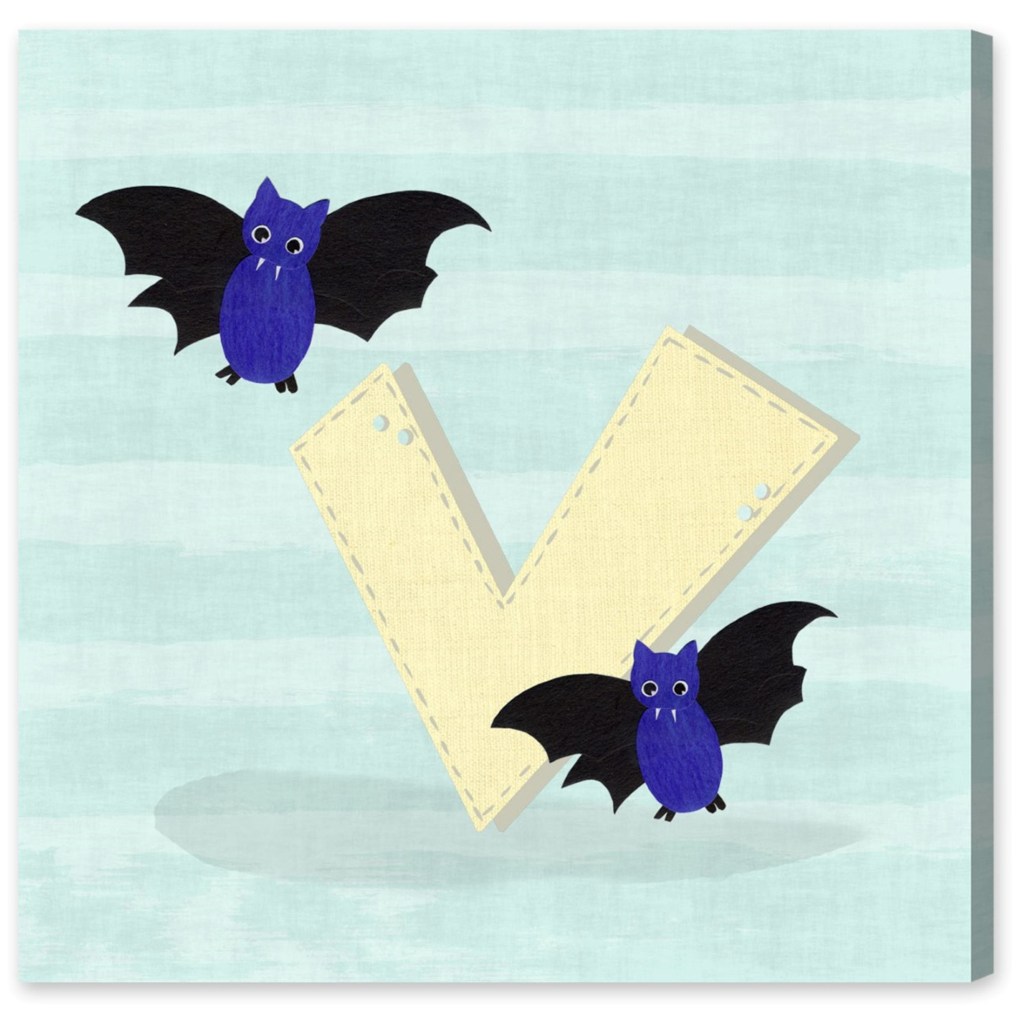 Isabelle & Max™ Fitzpatrick Letter V Canvas Art | Wayfair