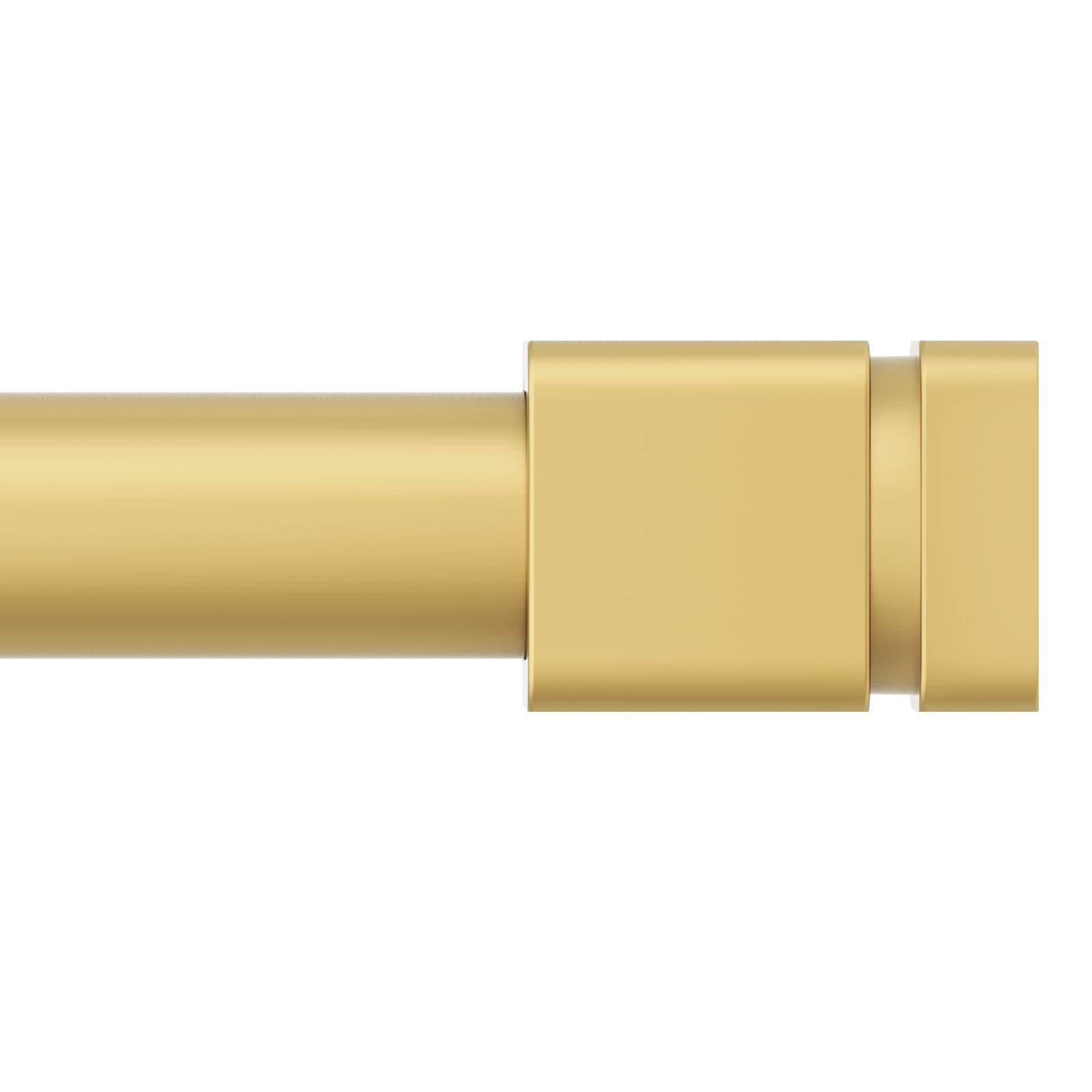 Everly Quinn Gold Adjustable Curtain Rods For Window 30-90 Inch, 1 Inch ...