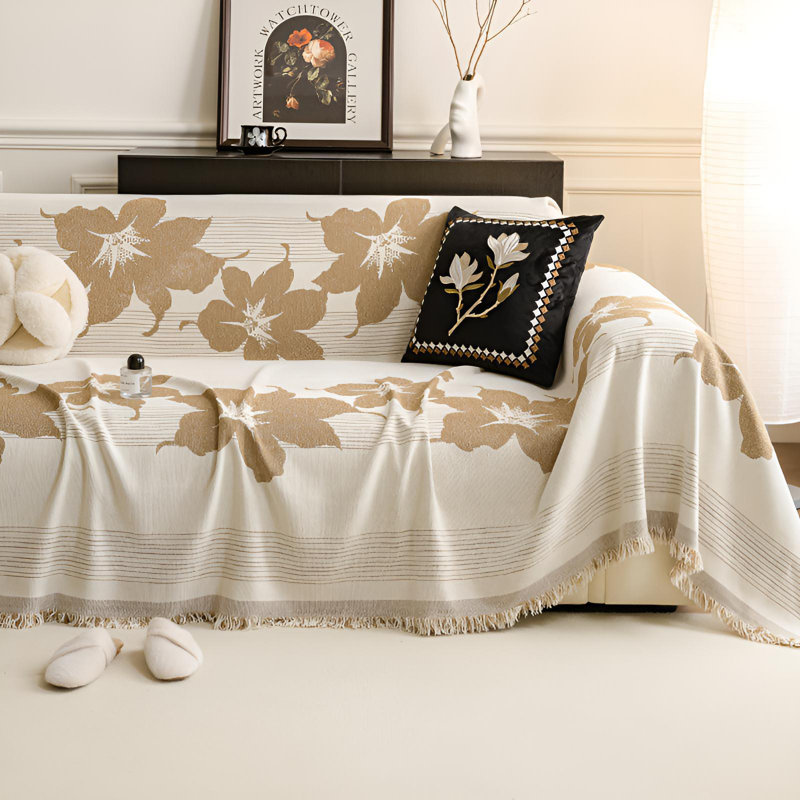 Rebrilliant Full Coverage Sofa Slipcover, All Seasons Universal | Wayfair