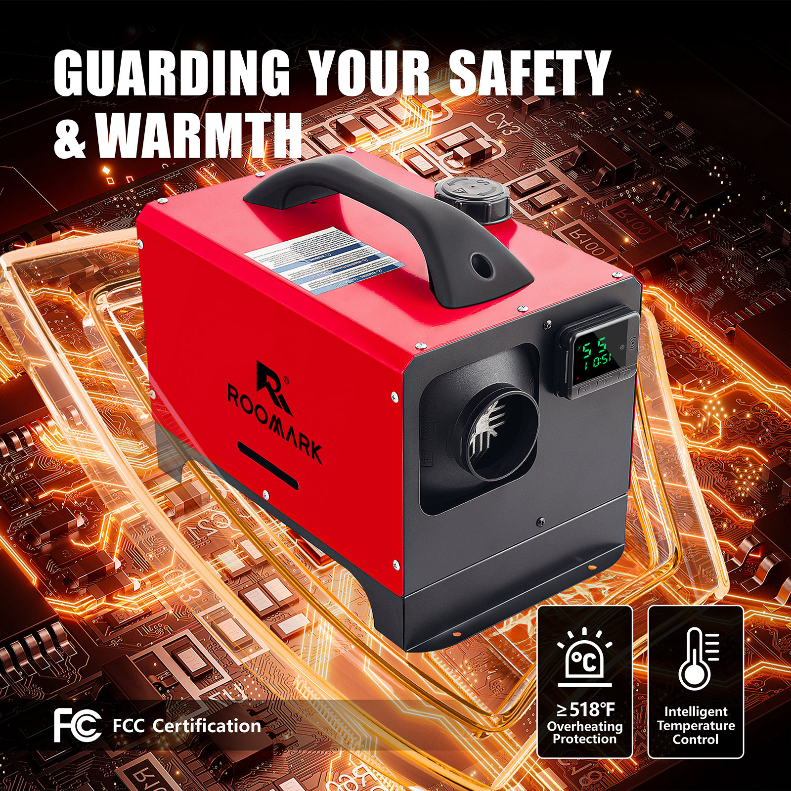 ROOMARK Diesel Heater 12V Diesel Air Heater All In One, Fast Heating ...