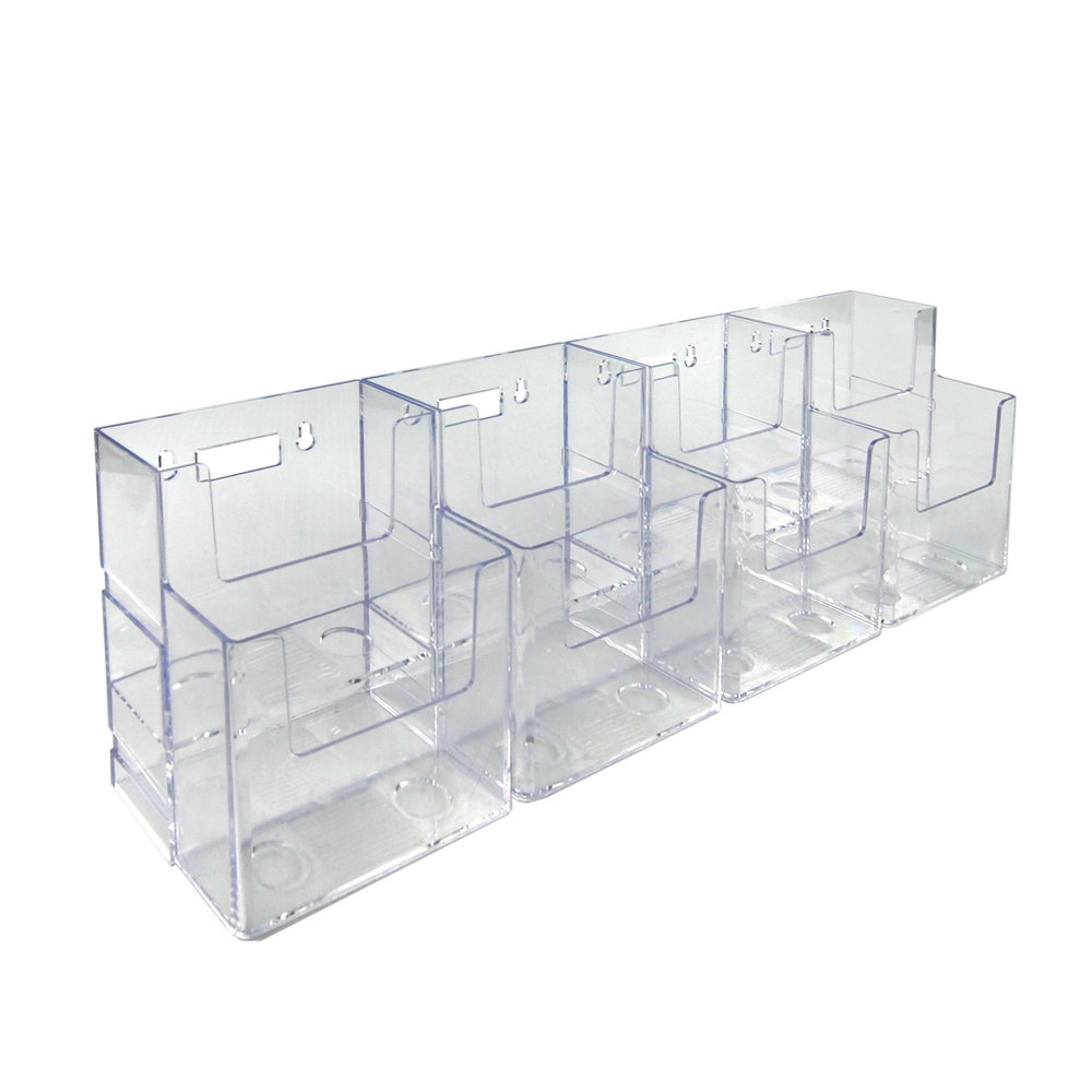 Azar Displays Two-Tiered Tri-Fold Brochure Counter Display (8 Pockets ...