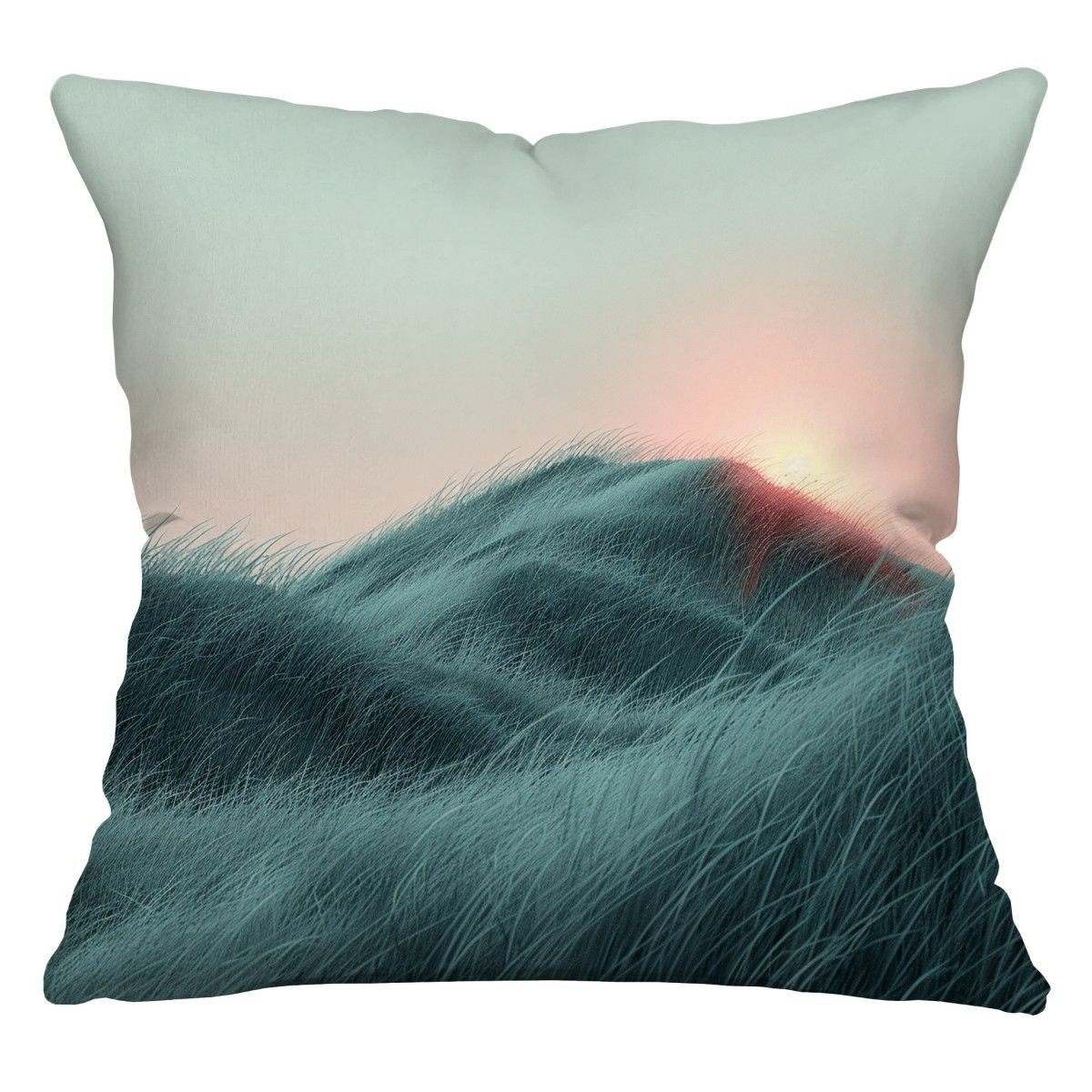 VisionDecor Grass Throw Pillow, Nature Cotton Twill Pillows | Wayfair