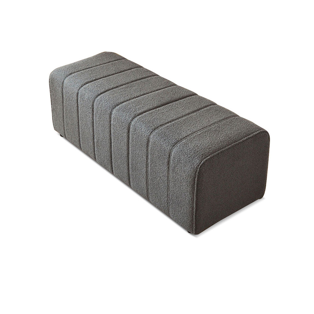 Hokku Designs Orange Upholstered Bench | Wayfair