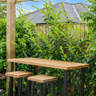 Ashford Blake Rustic Outdoor High Bar Table with Parasol Hole | Wayfair ...
