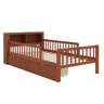 Mercer41 Twin Size Bed With Headboard Storage Rack, Two Under-Bed ...