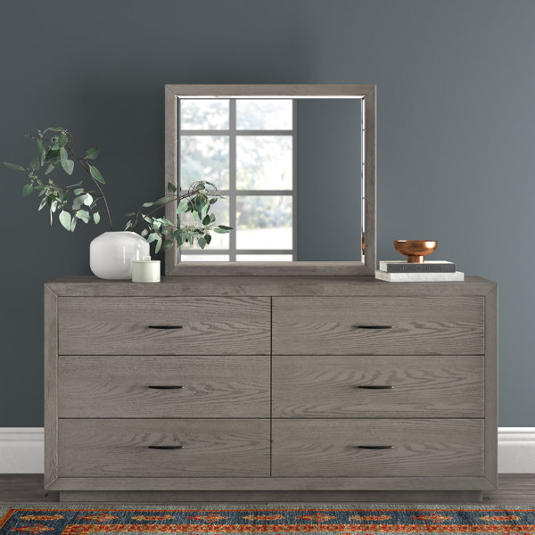Joss & Main Cosmo 6 Drawer Dresser, Gray | Wayfair