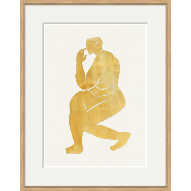 Soicher-Marin Contraposto Contraposto II Framed On Paper Painting | Wayfair