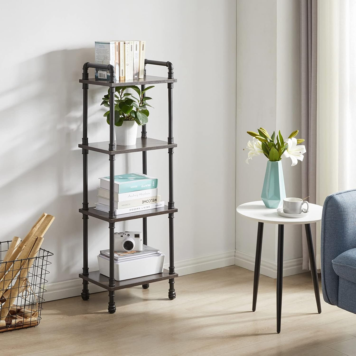 Ameriwood 4-Tier Vintage Style Book Shelf - Wayfair Canada