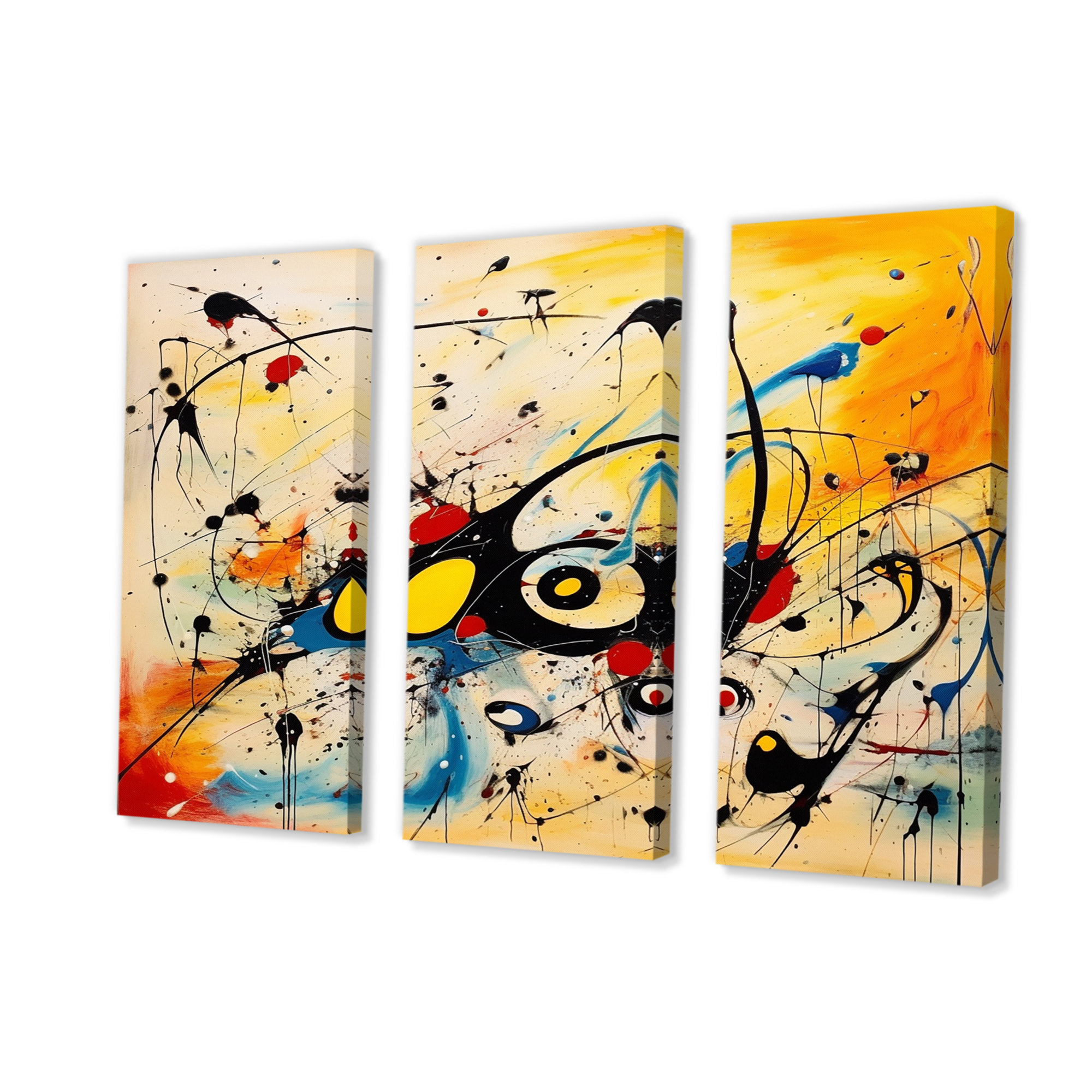 Brayden Studio All That Jazz Colourful Joy I - Abstract Collages Canvas ...