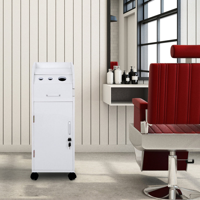 Hokku Designs Paizlee Wood 3 Compartment Hair Tool Holder | Wayfair