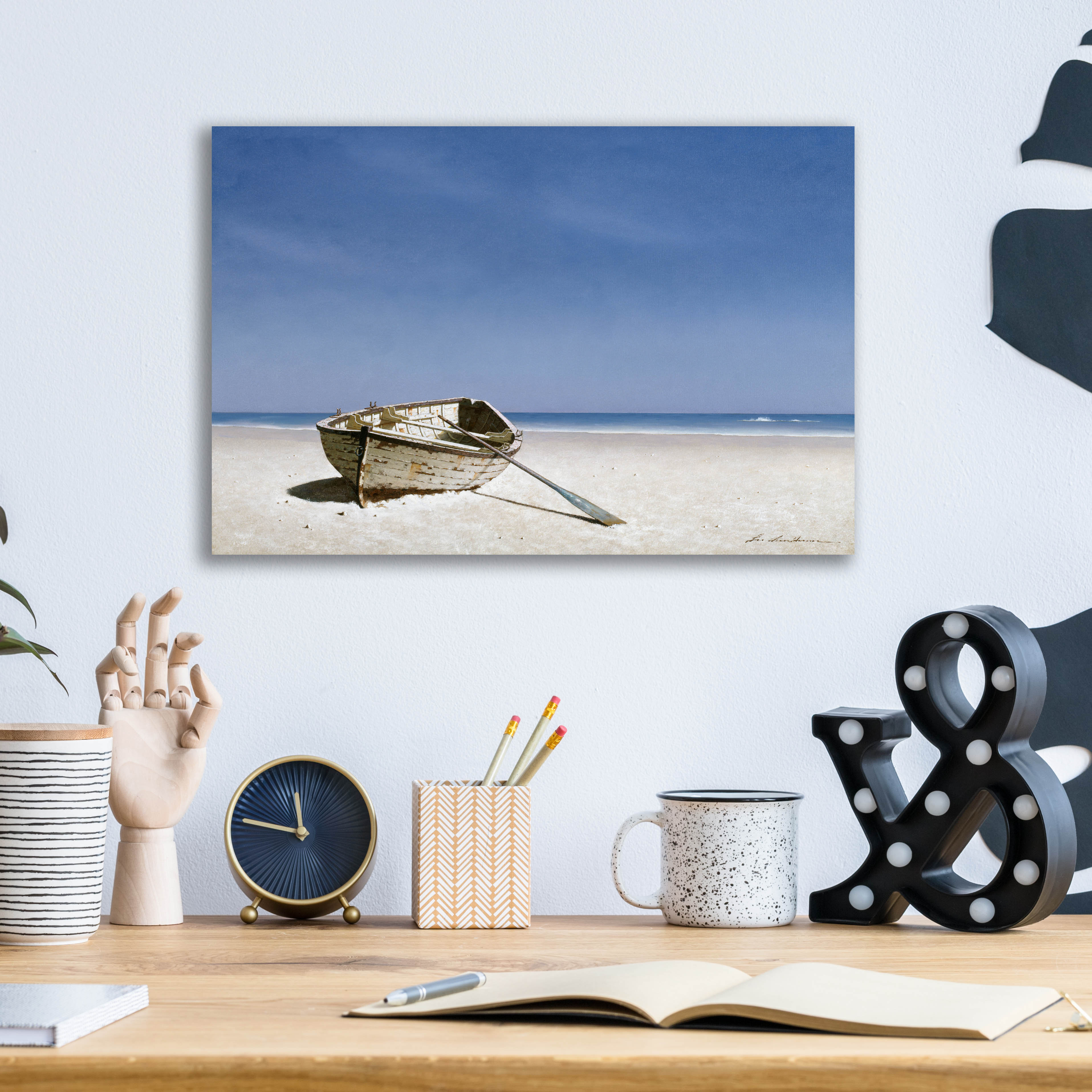 Breakwater Bay Beached Boat 4' by Zhen-Huan Lu, Acrylic Glass Wall Art ...