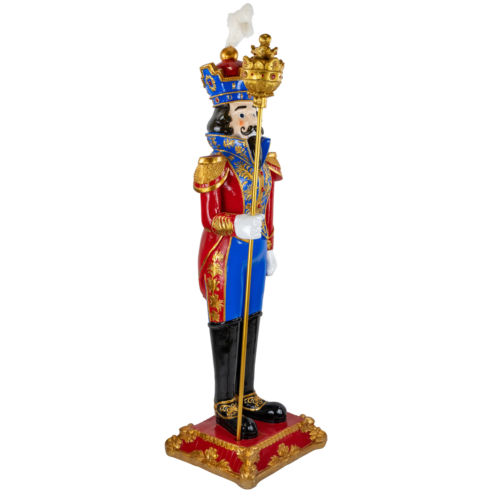 Northlight Seasonal Fiberglass Red and Blue Standing Christmas ...