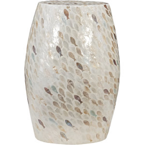 Dakota Fields Capiz Shell Inlay Side Table With Versatile Uses - Josie ...
