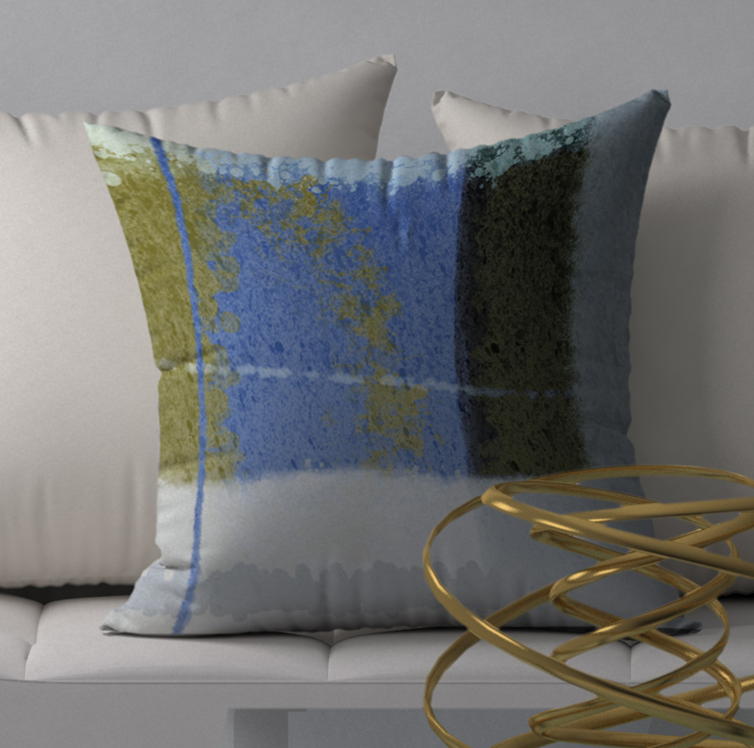 LeRoi Products Power Happy Square Pillow Cover & Insert | Wayfair