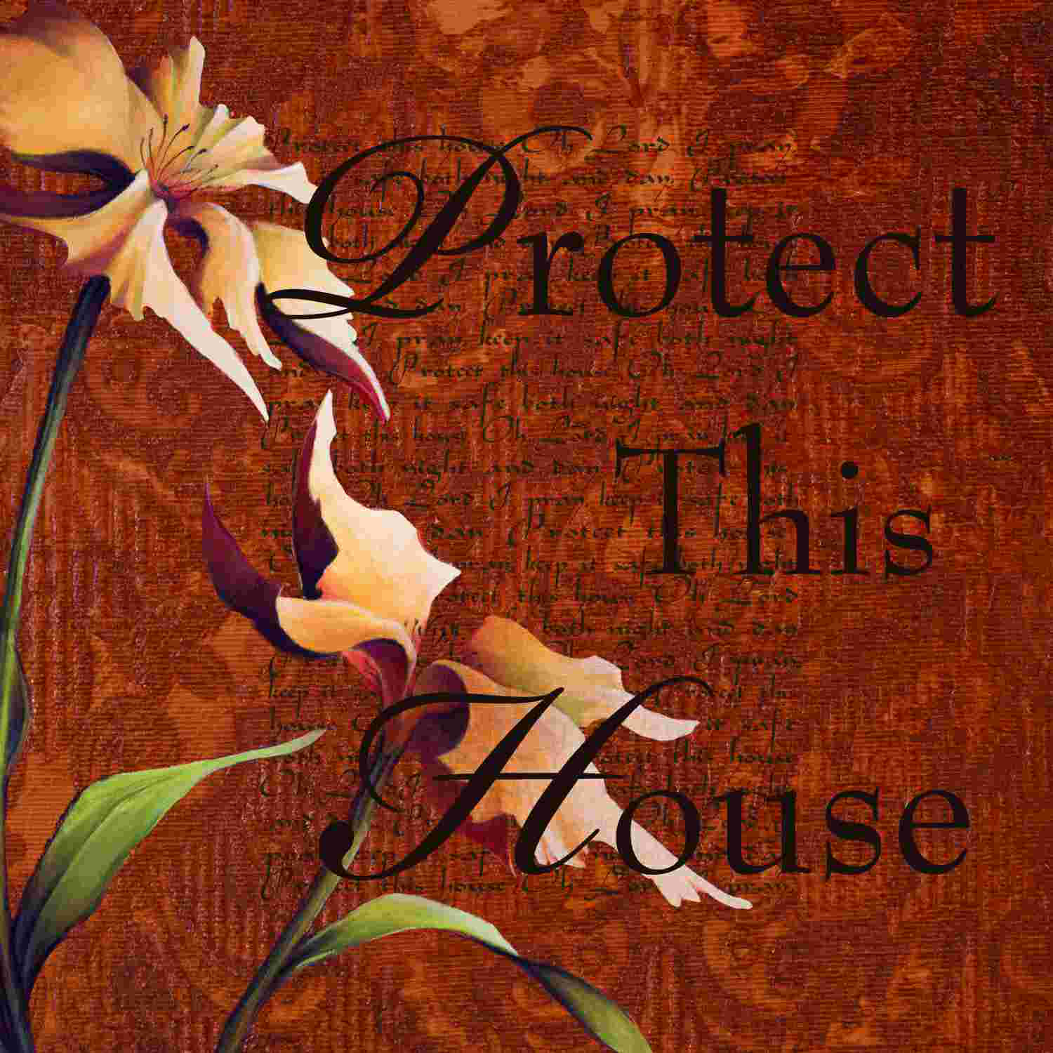 Winston Porter Protect House Flowers - Wrapped Canvas Graphic Art | Wayfair