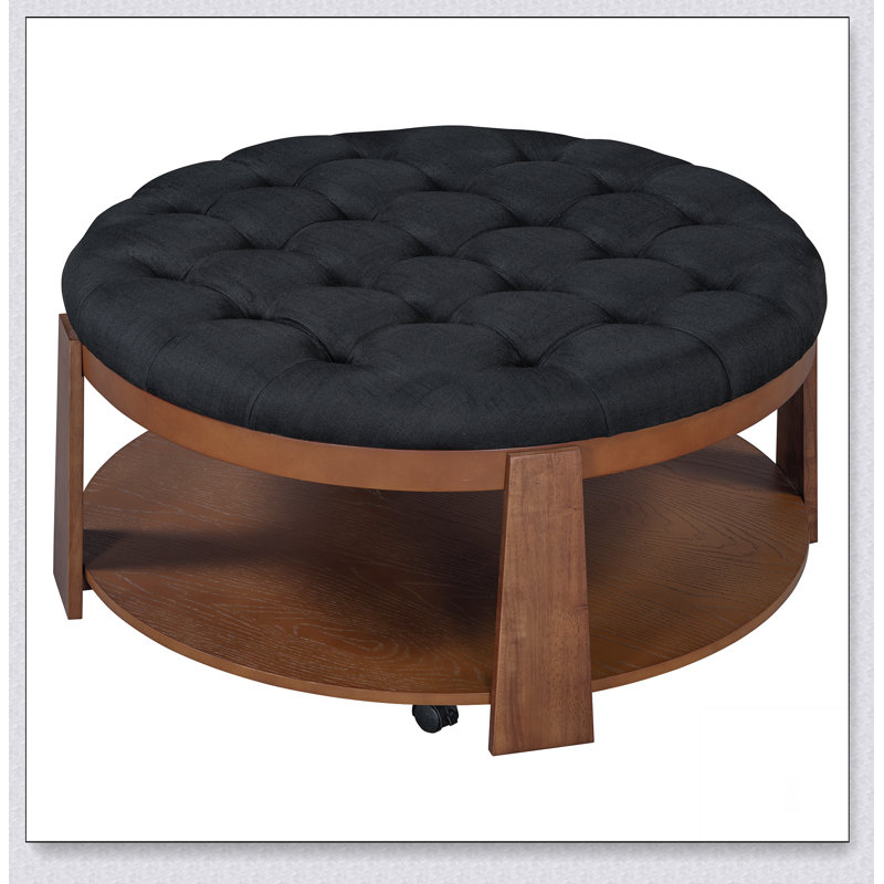 buttoned ottoman coffee table