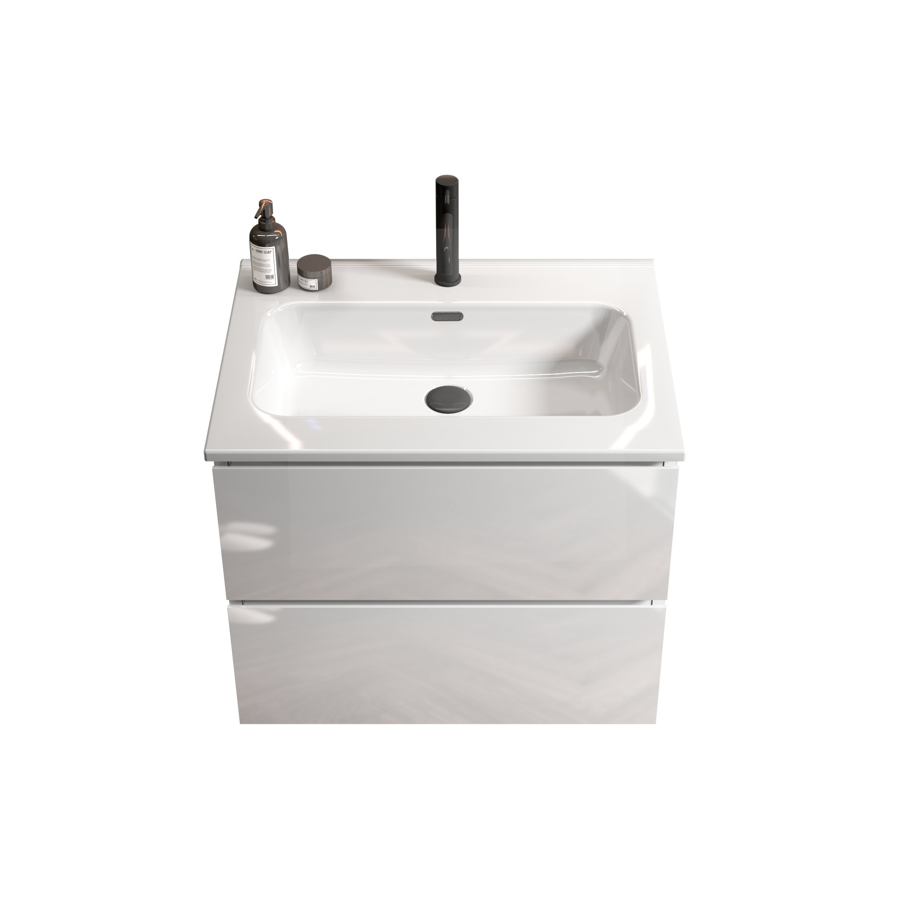 Wrought Studio™ Elegant Glossy White Ceramic Sink For Bathroom ...