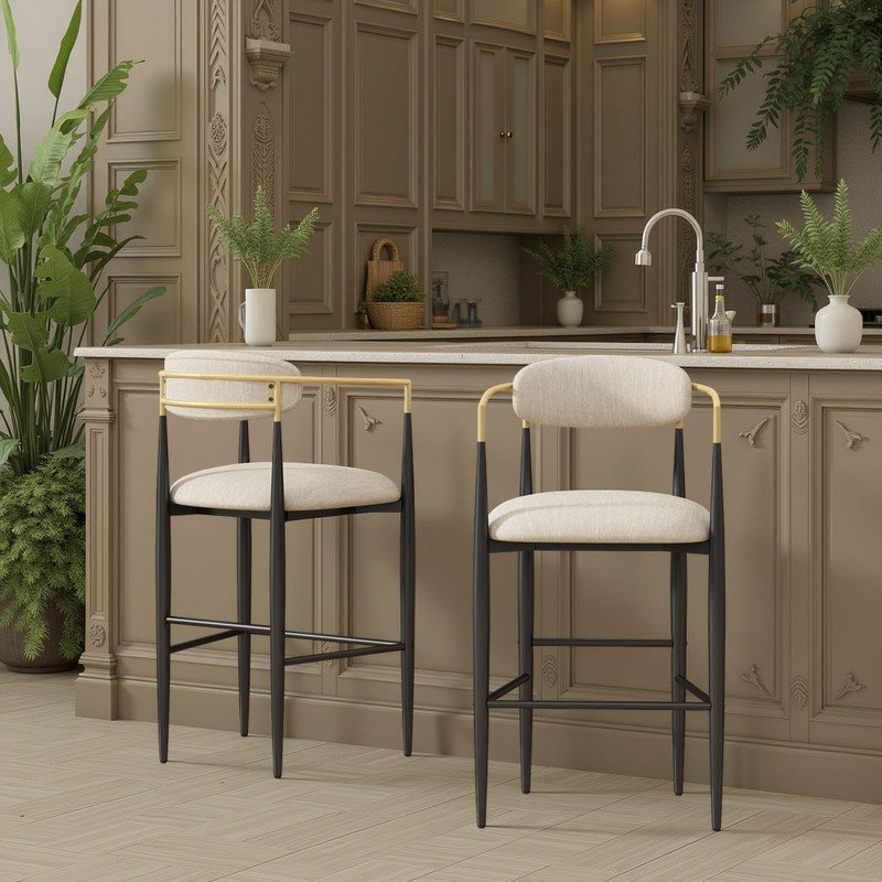 17 Stories ??Set of 2 Modern Counter Stools Bar Stools - 29.75" Height ...