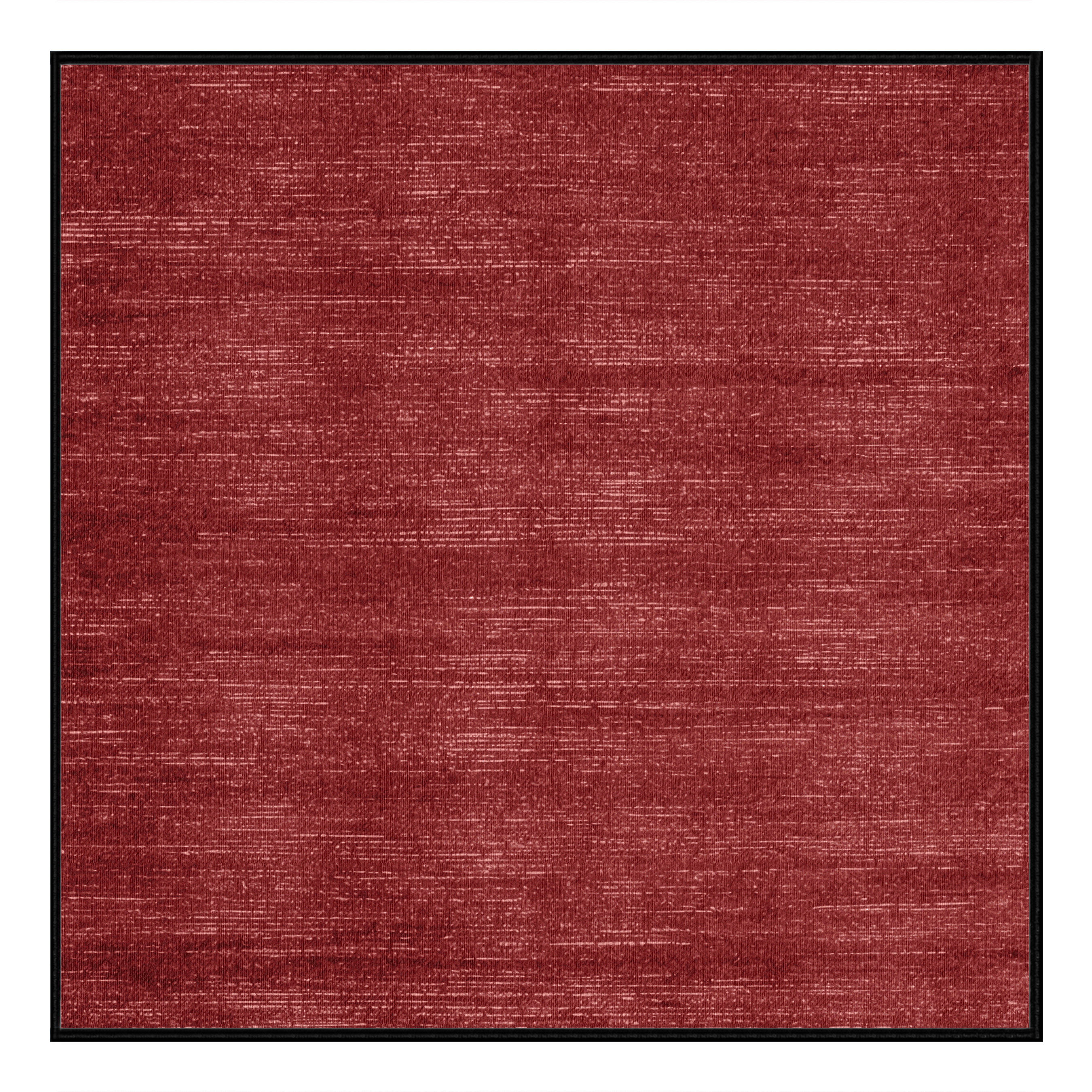 Hokku Designs Machine Washable Solid Red Area Rug | Wayfair