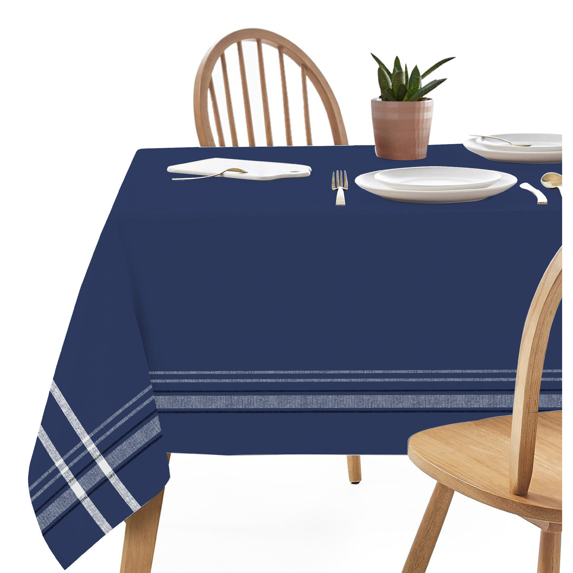 iH casadécor Solid Color Cotton Blend Tablecloth & Reviews | Wayfair