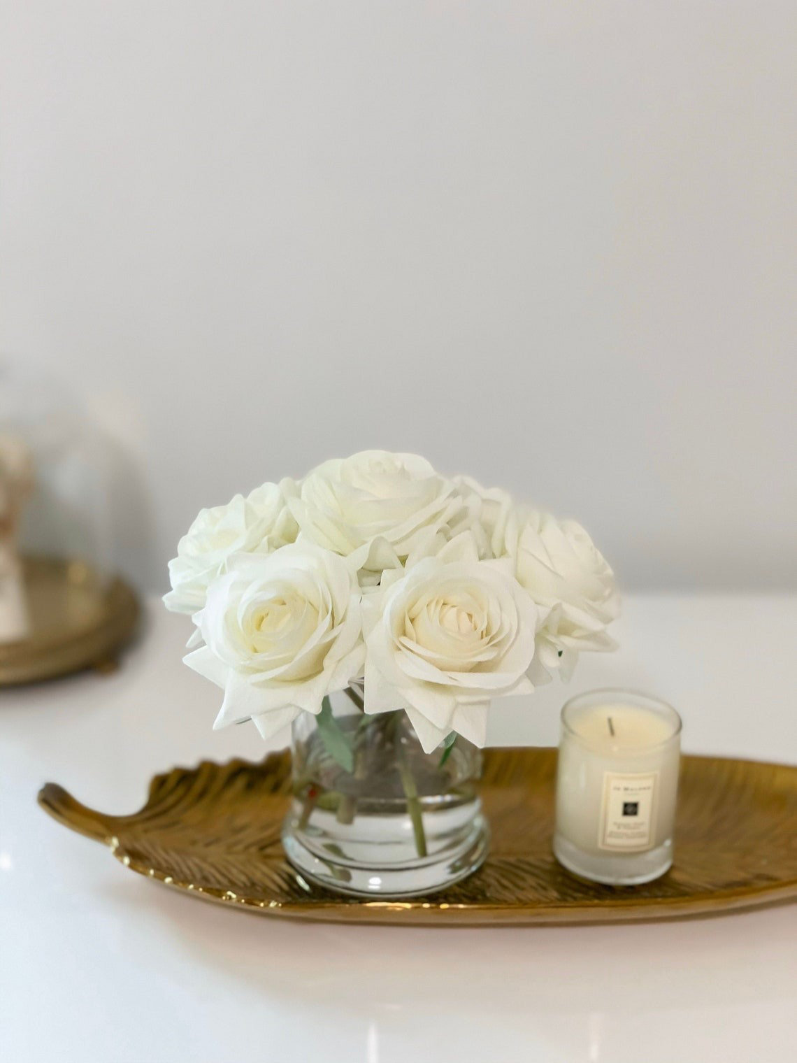 Primrue Best Seller Real Touch Off-White Rose Arrangement | Wayfair
