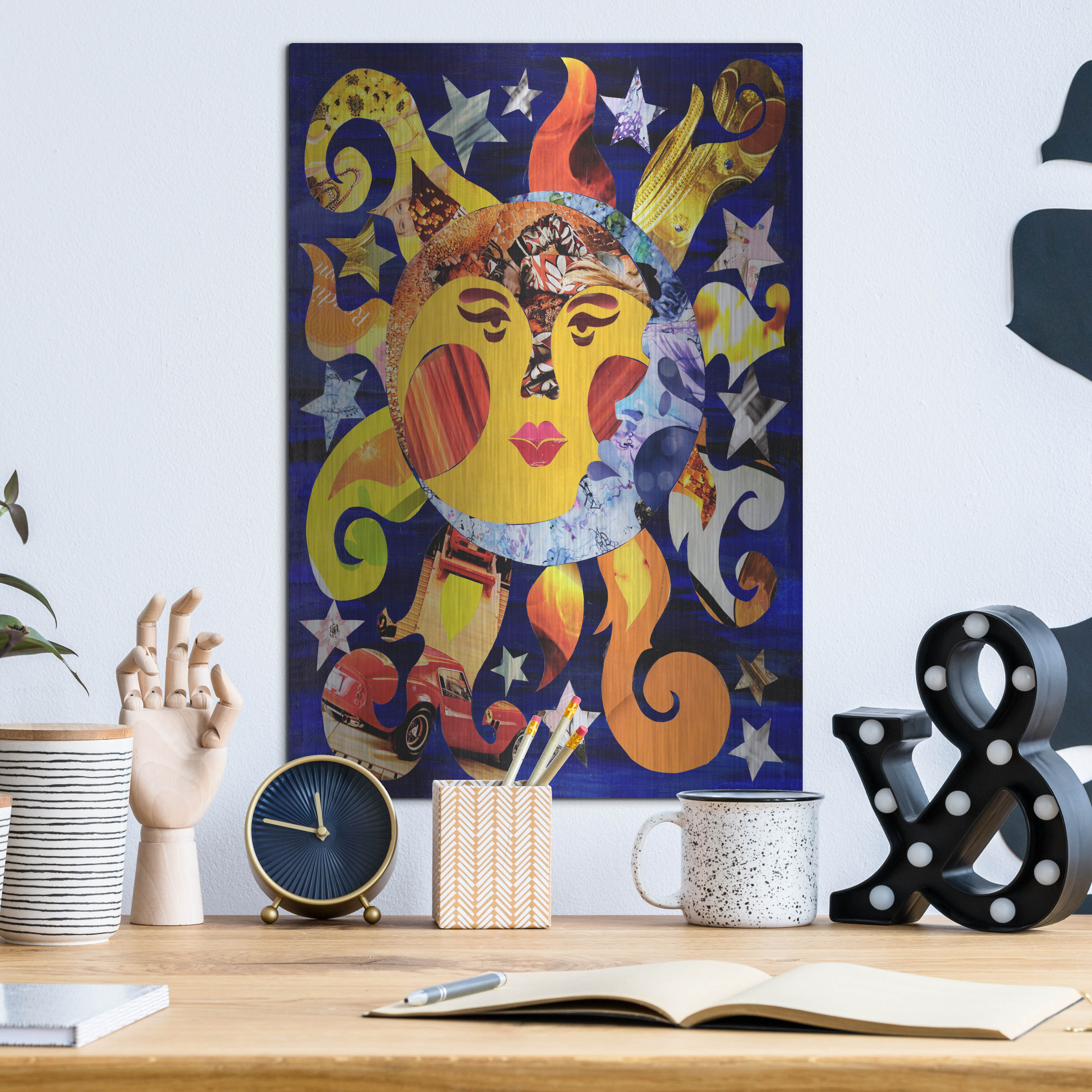Bungalow Rose 'Celestial' by Artpoptart Metal Wall Art | Wayfair