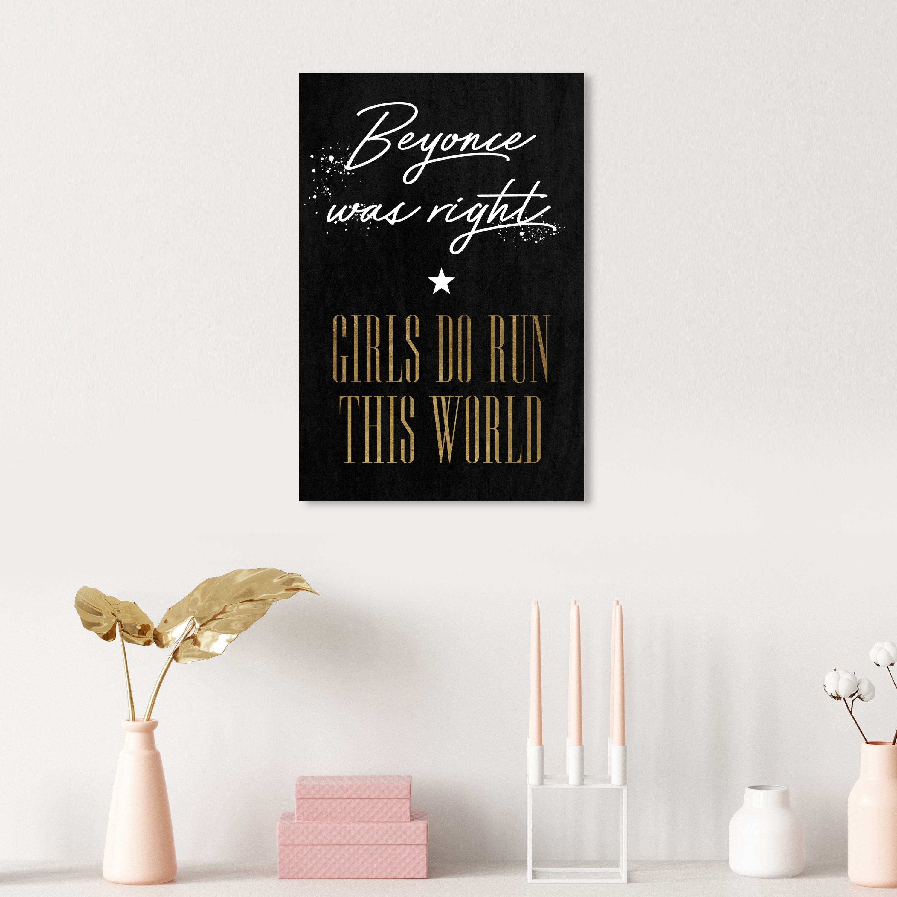 Mercer41 Girls Do Run This World - Textual Art Print on Canvas | Wayfair