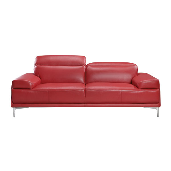 Brayden Studio® Cortrell 2 - Piece Leather Living Room Set | Wayfair