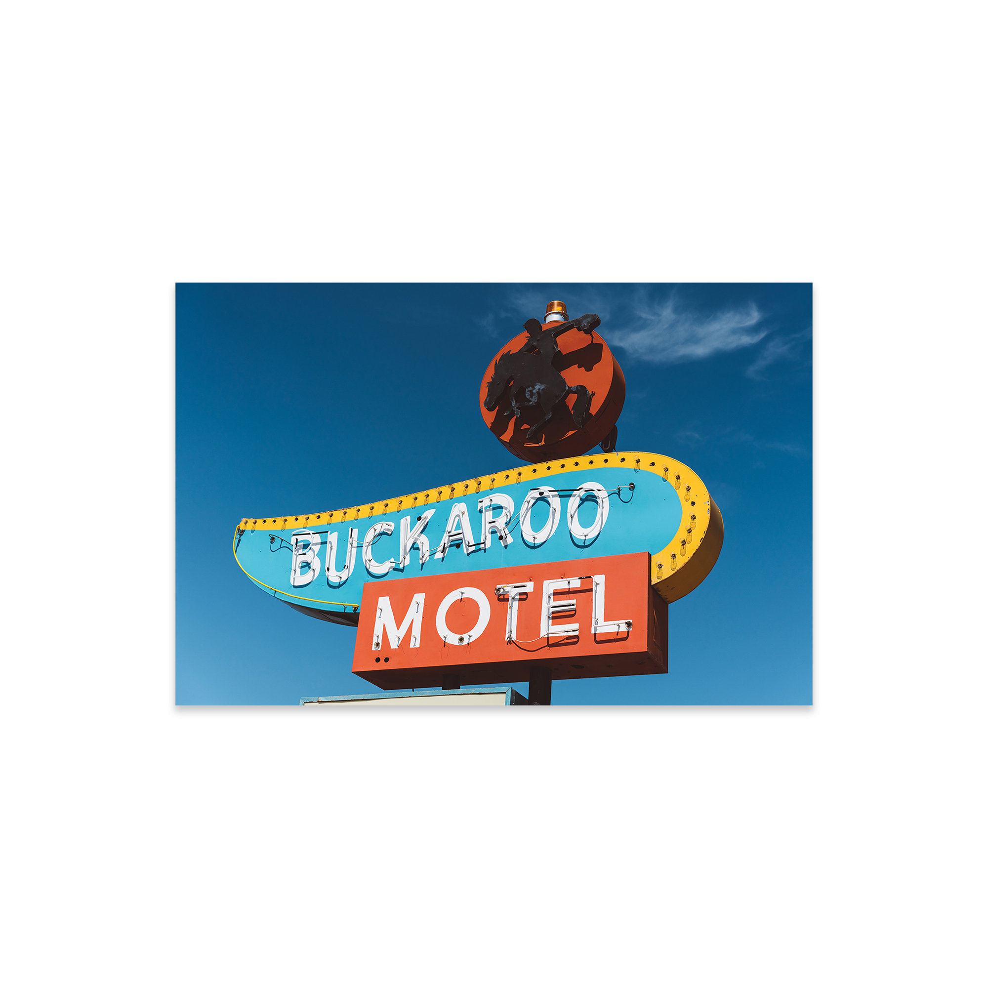 Latitude Run® Buckaroo Motel Print On Acrylic Glass | Wayfair