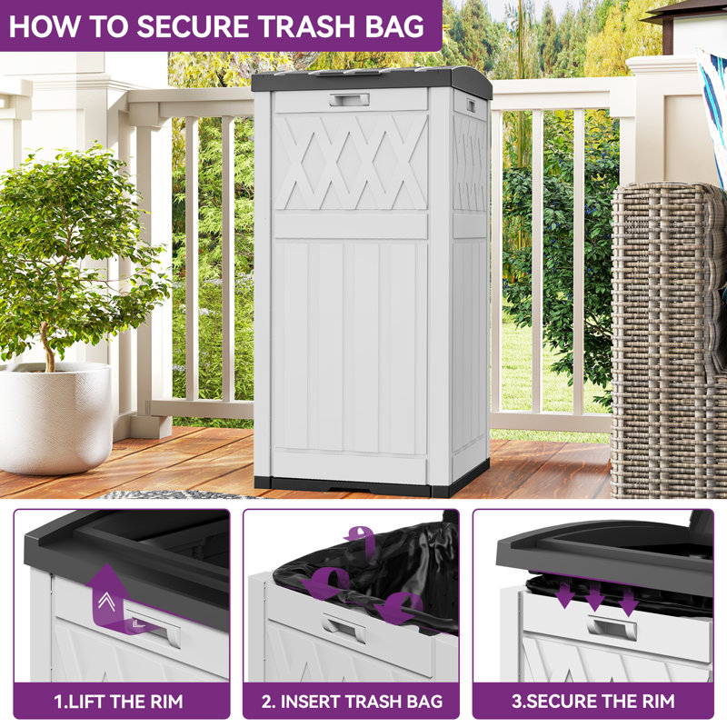 Balconera 31 Gallons Resin Deck Box & Reviews | Wayfair