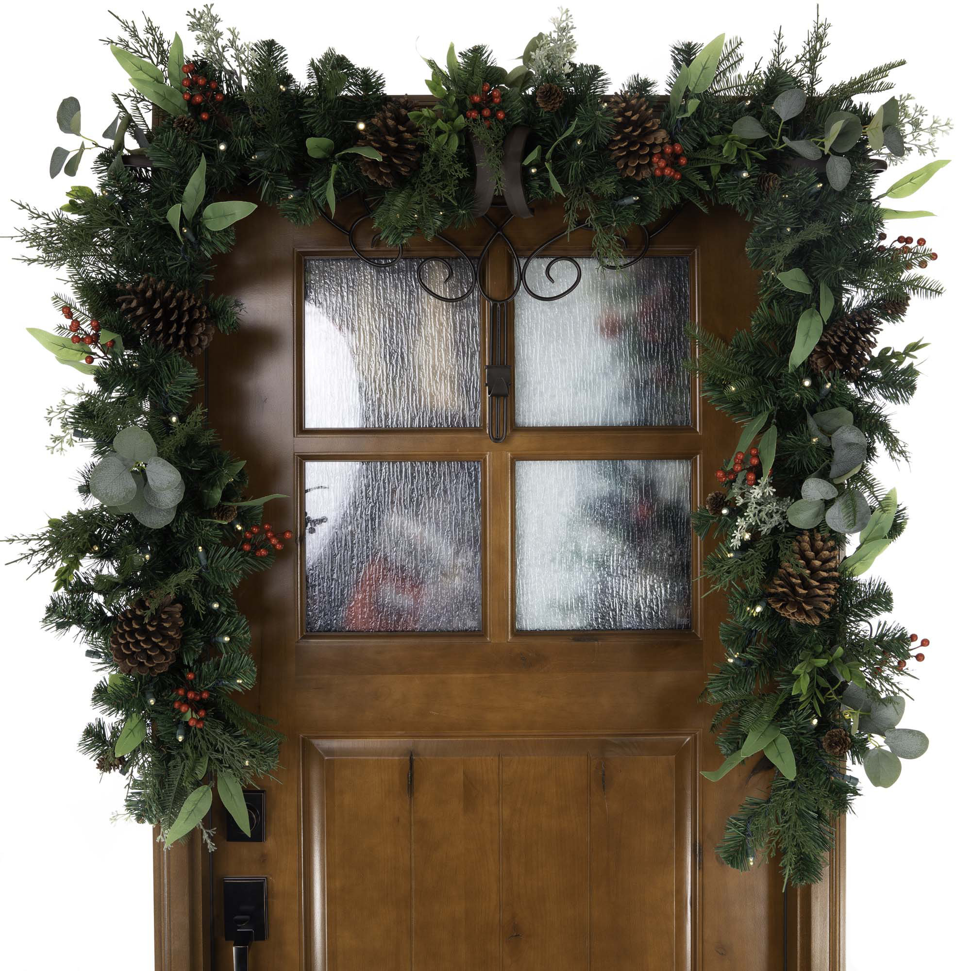 The Holiday Aisle® Jahmiya 108'' in. Lighted Faux Garland | Wayfair