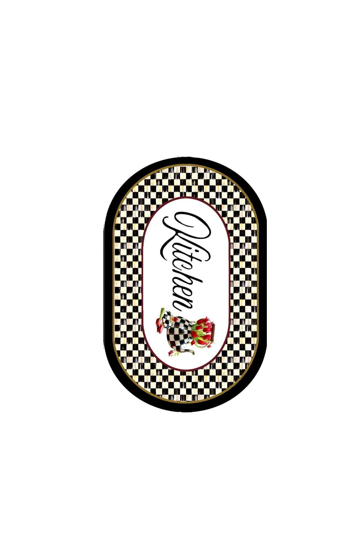 Red Barrel Studio® Digital Non-Slip Washable Mackenzie Black White ...