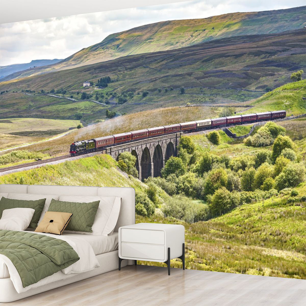 Millwood Pines Peel and Stick Canvas Wallpaper Wall Mural Settle ...