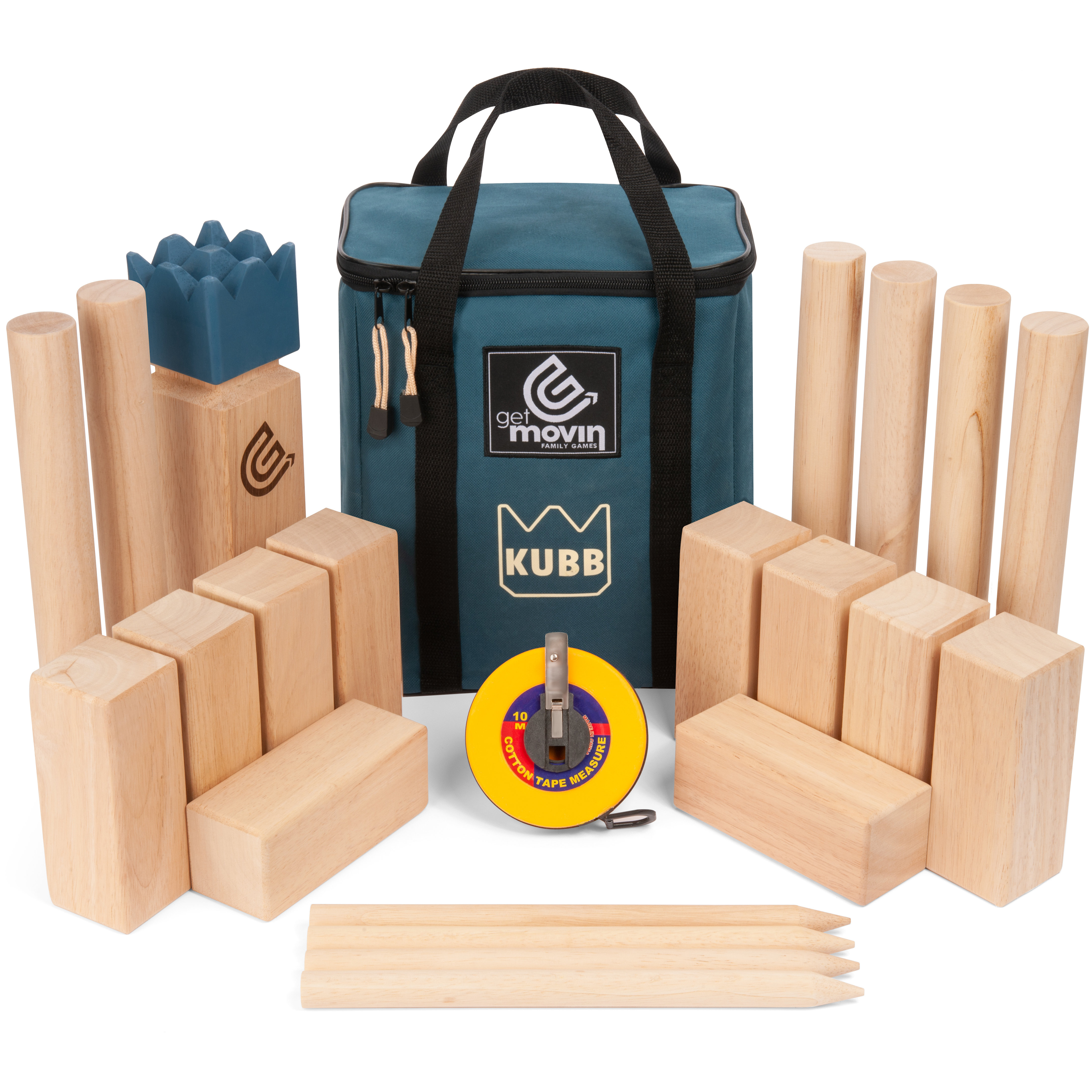 GetMovin' Family Games Kubb Premium Rubberwood Set & Reviews | Wayfair