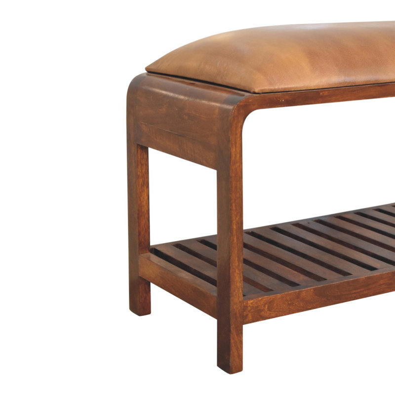 Loon Peak® Buffalo Slatted Square Bench | Wayfair
