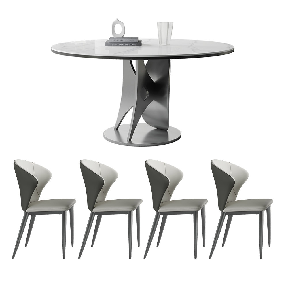 LABAORRY Light luxury modern home round dinning table sets | Wayfair