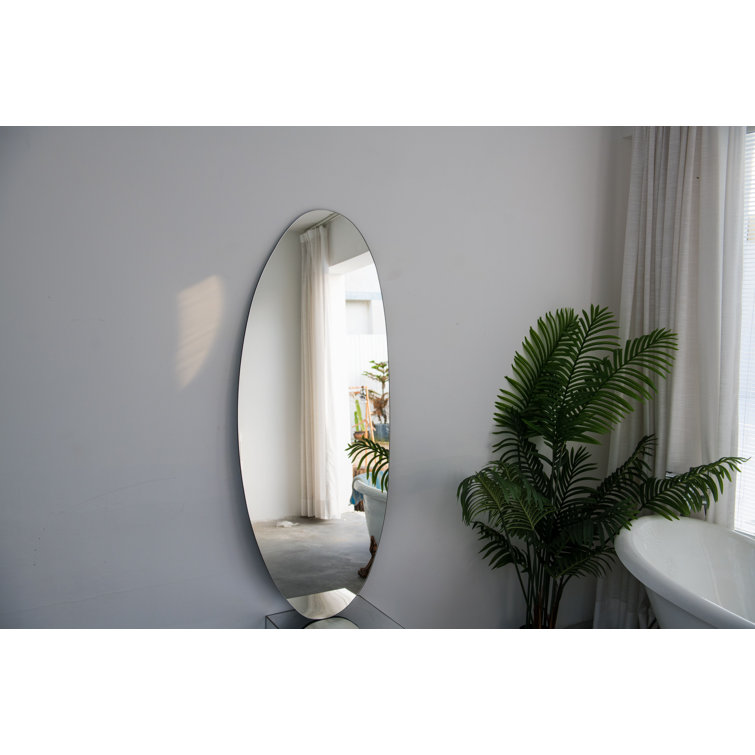 Latitude Run Akiera Asymmetrical Floor Mirror | Wayfair.co.uk