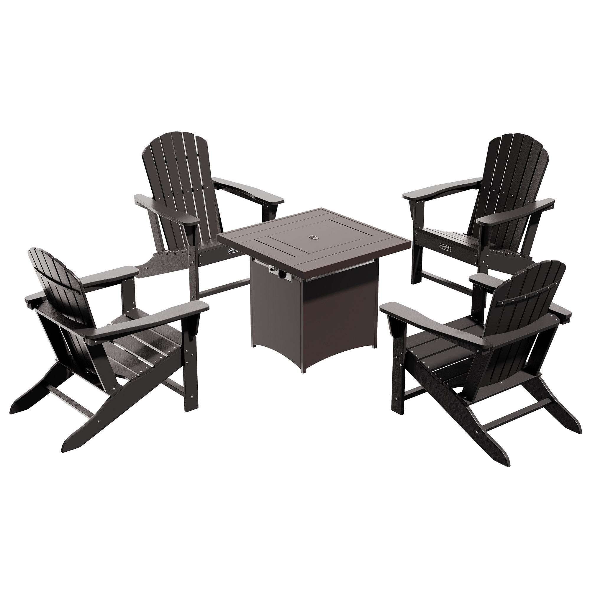CASAINC 5 Piece Multiple Chairs Seating Group & Reviews | Wayfair