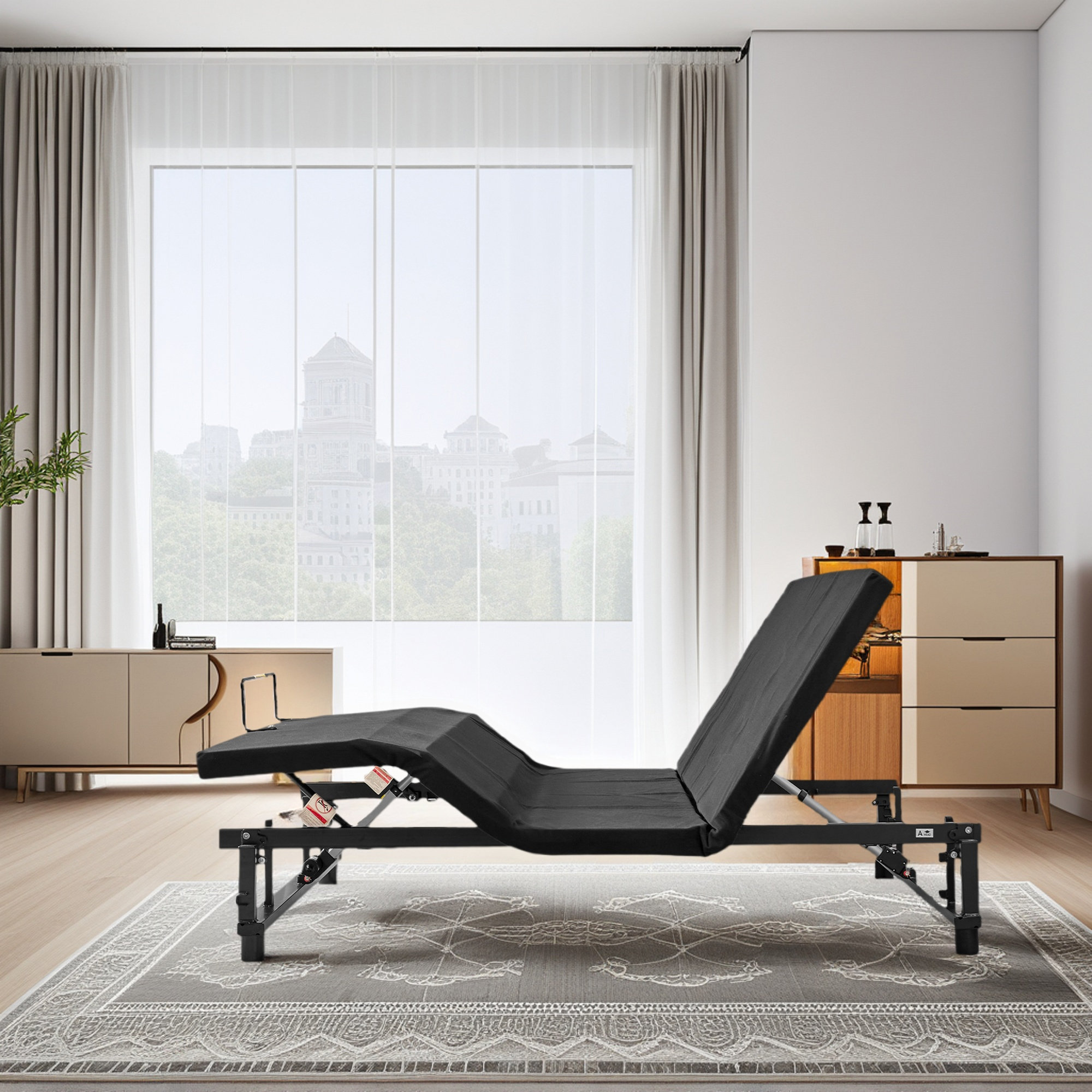 Alwyn Home Adjustable Bed With Wireless Remote, Adjustable Bed Base ...