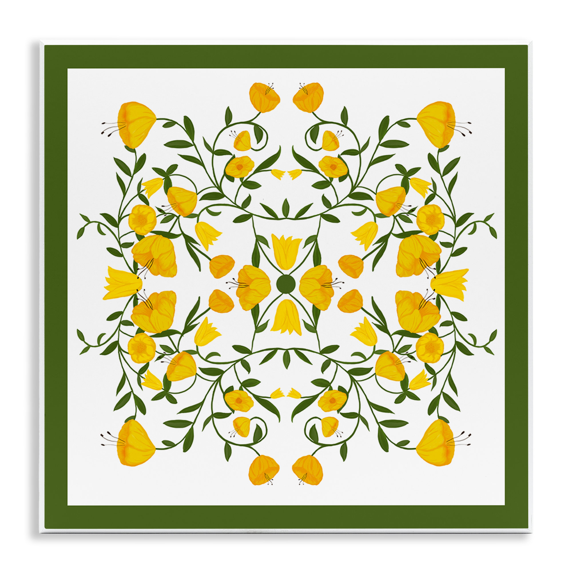 August Grove® Golden Blooms Symmetry Wall Plaque Art by Michelle Ingari ...