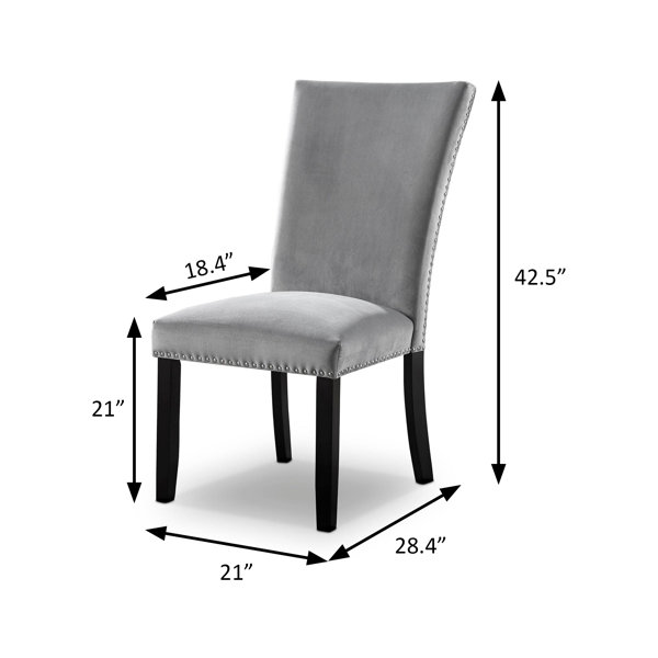 Red Barrel Studio 21" W Contemporary Side Chair, Beige (2/CTN ...