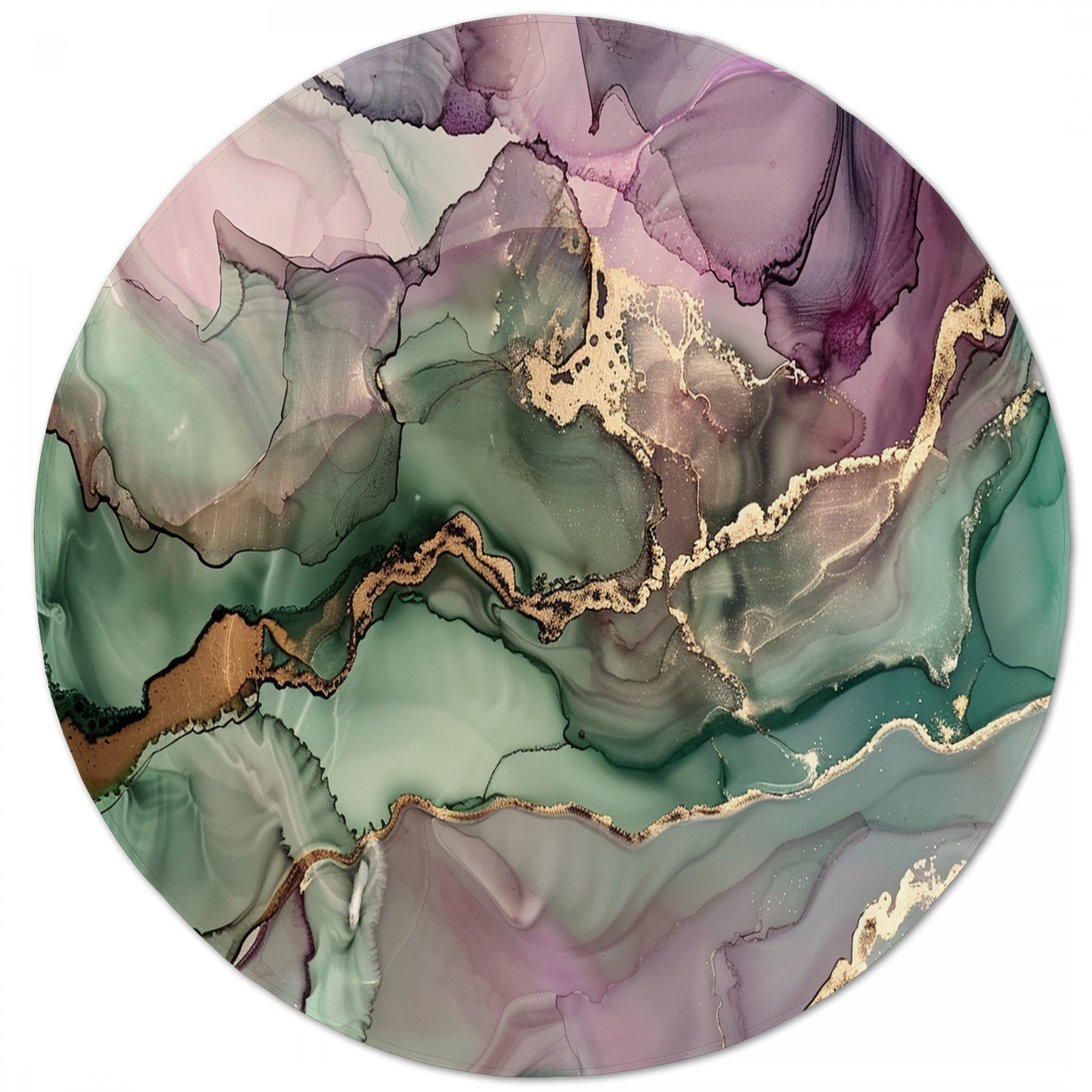 Ivy Bronx Round Dayli Round 5’ Area Rug | Wayfair