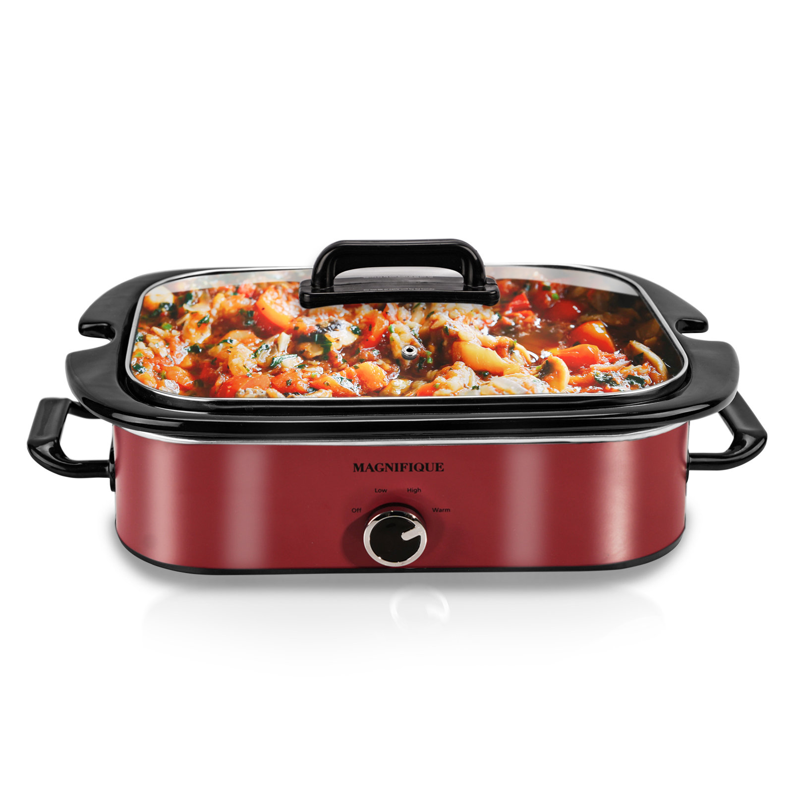 HOMECOOKIN Magnifique 4-Quart Slow Cooker With Casserole Manual Warm ...