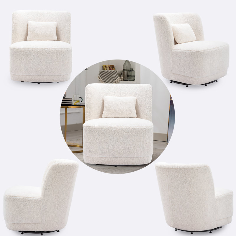 Latitude Run® Lederrick Swivel Barrel Chair | Wayfair